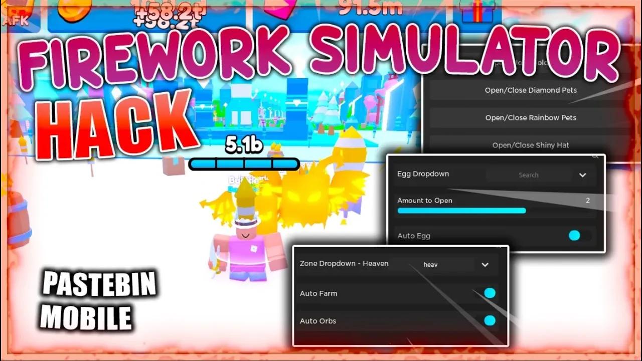 Roblox Firework Simulator Script Hack Pastebin Gui Infinite Coins