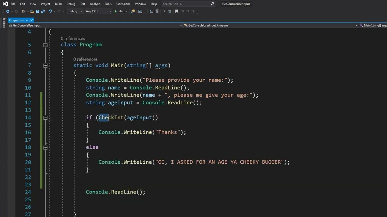 How to Get User Input and Validate It Using C# (Simple)