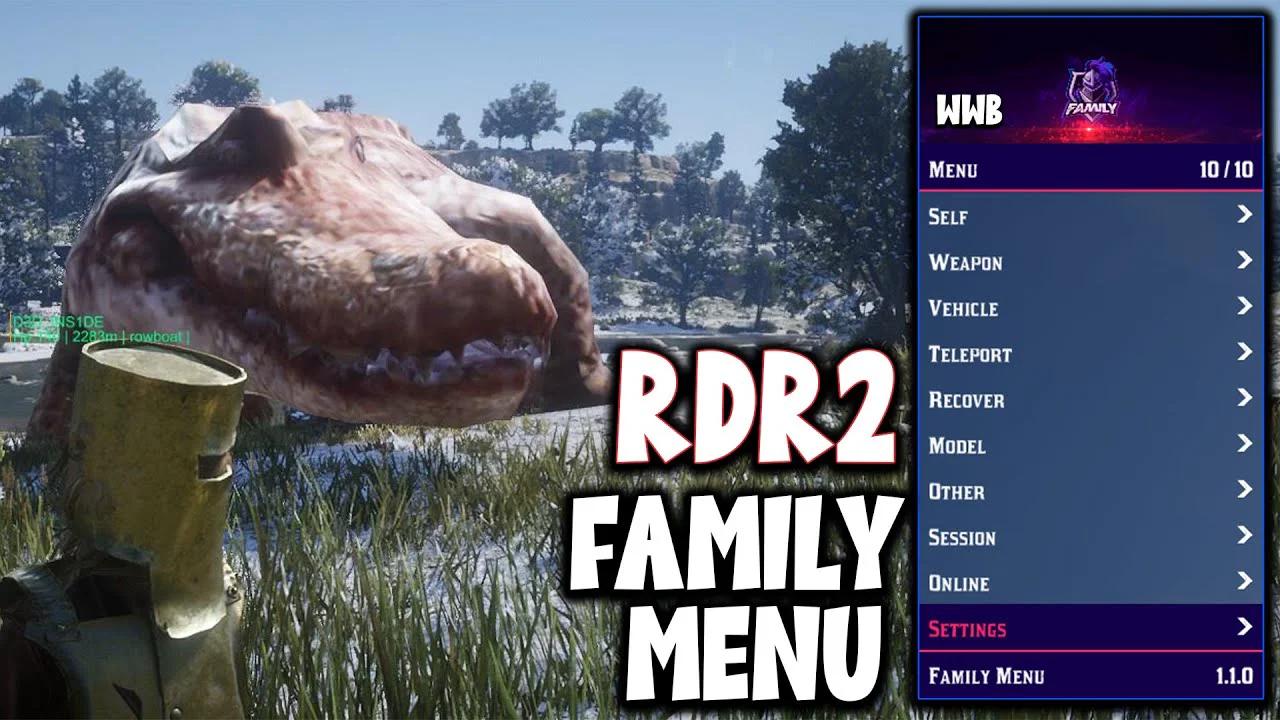 Family Menu v1.1.0 (Best Free Mod Menu) | RDR2 Online | Gold & Money ...