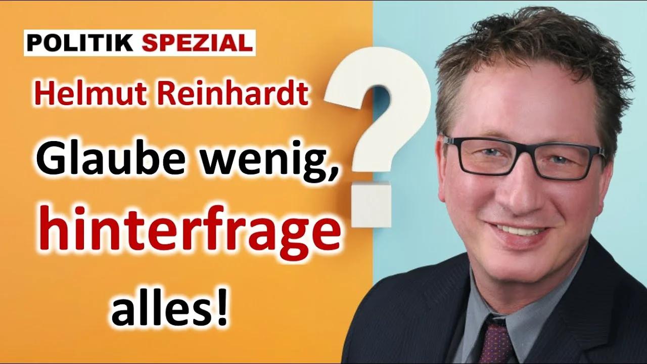 Menschen werden zu Staats- und Mediengläubigen ausgebildet! Helmut ...