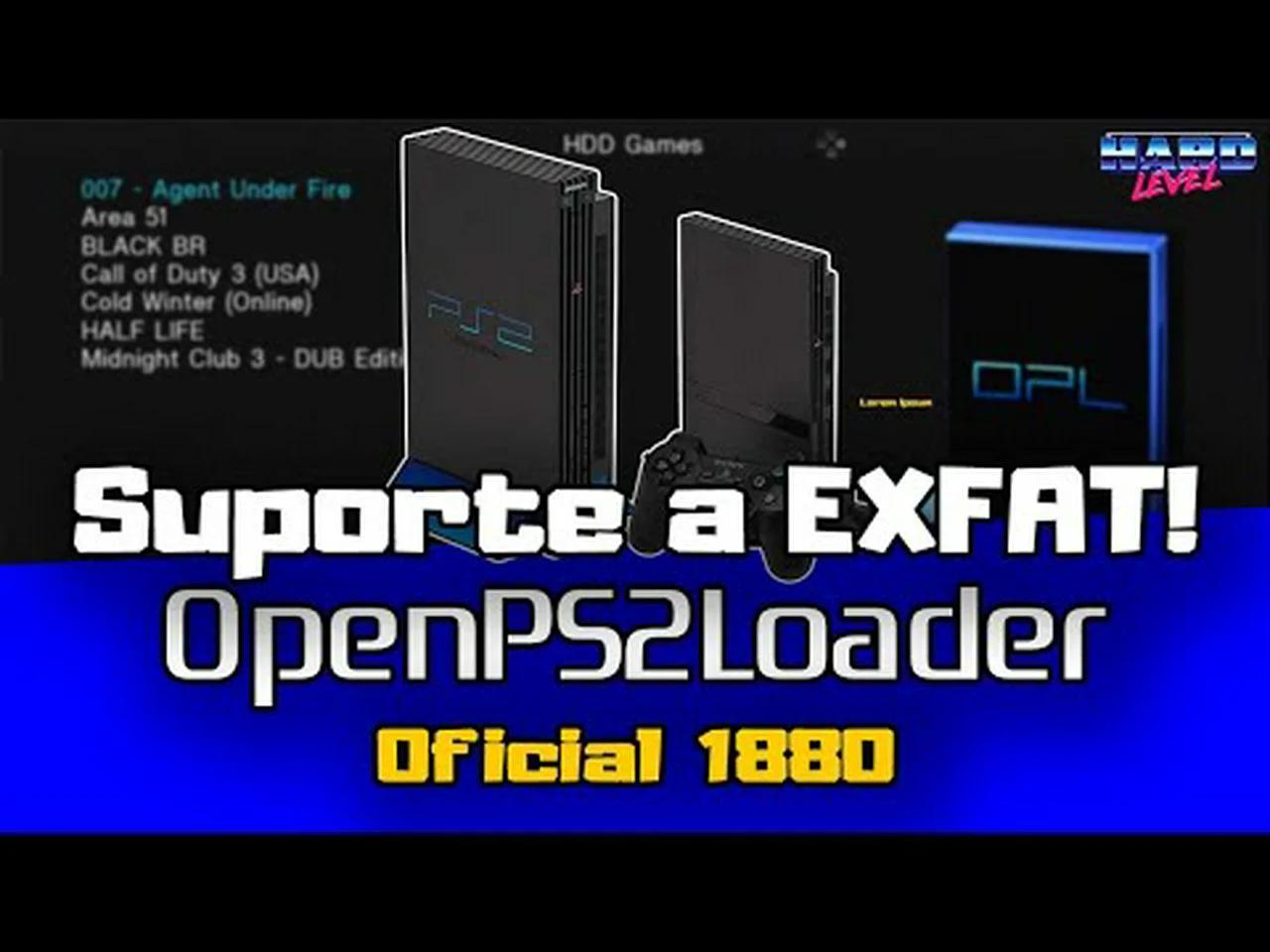 Open PS2 Loader 1.2.0 Beta 1880 - Finalmente suporta EXFAT! Como formatar e usar!