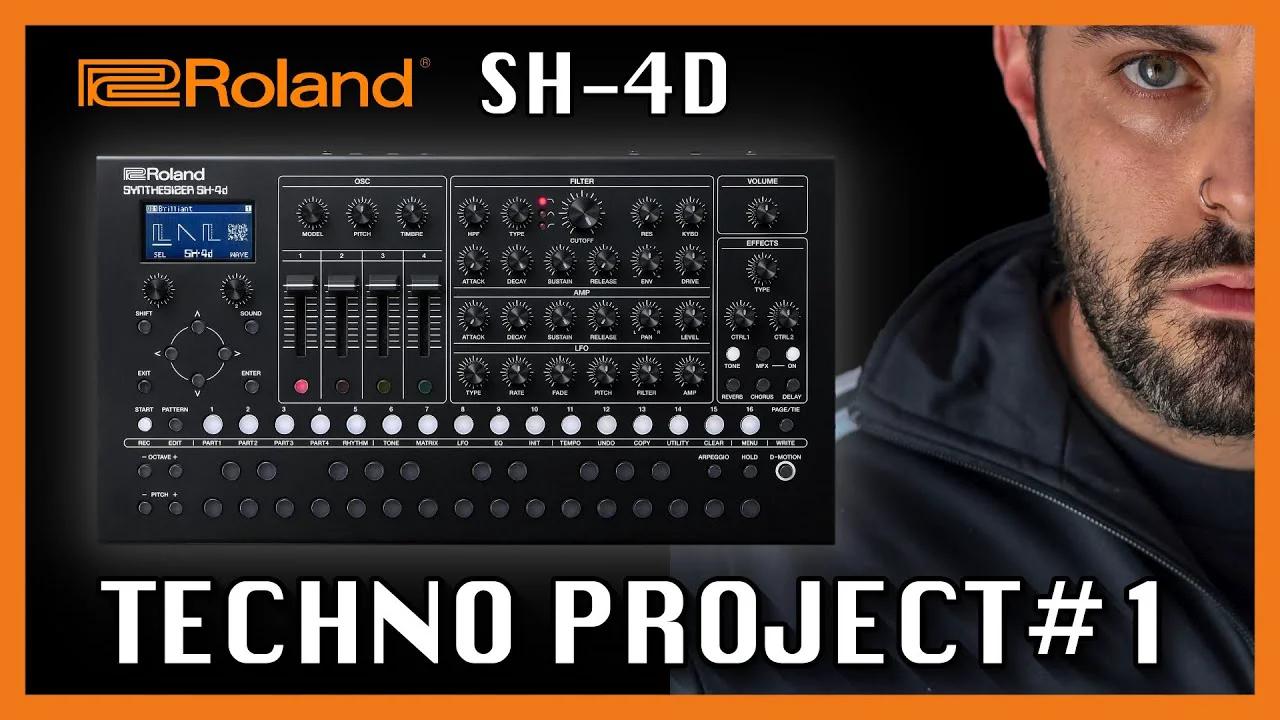 🔥🚀 ROLAND SH-4D 🚀🔥 TECHNO PROJECT #1 🚀🚀 16 KITS & 16 PATTERNS