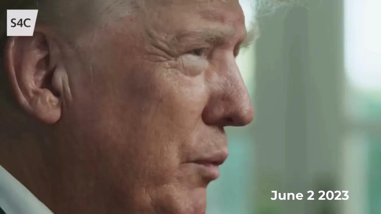 Donald Trump's Mona Lisa comparisons 2015 and 2023