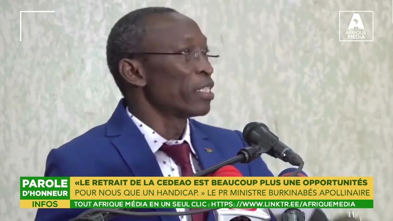 «LE RETRAIT DE LA CEDEAO EST BEAUCOUP PLUS UNE OPPORTUNITÉS POUR NOUS ...