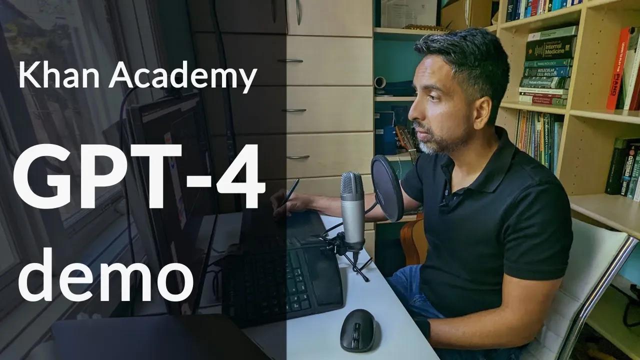GPT-4 Khan Academy In Depth Demo