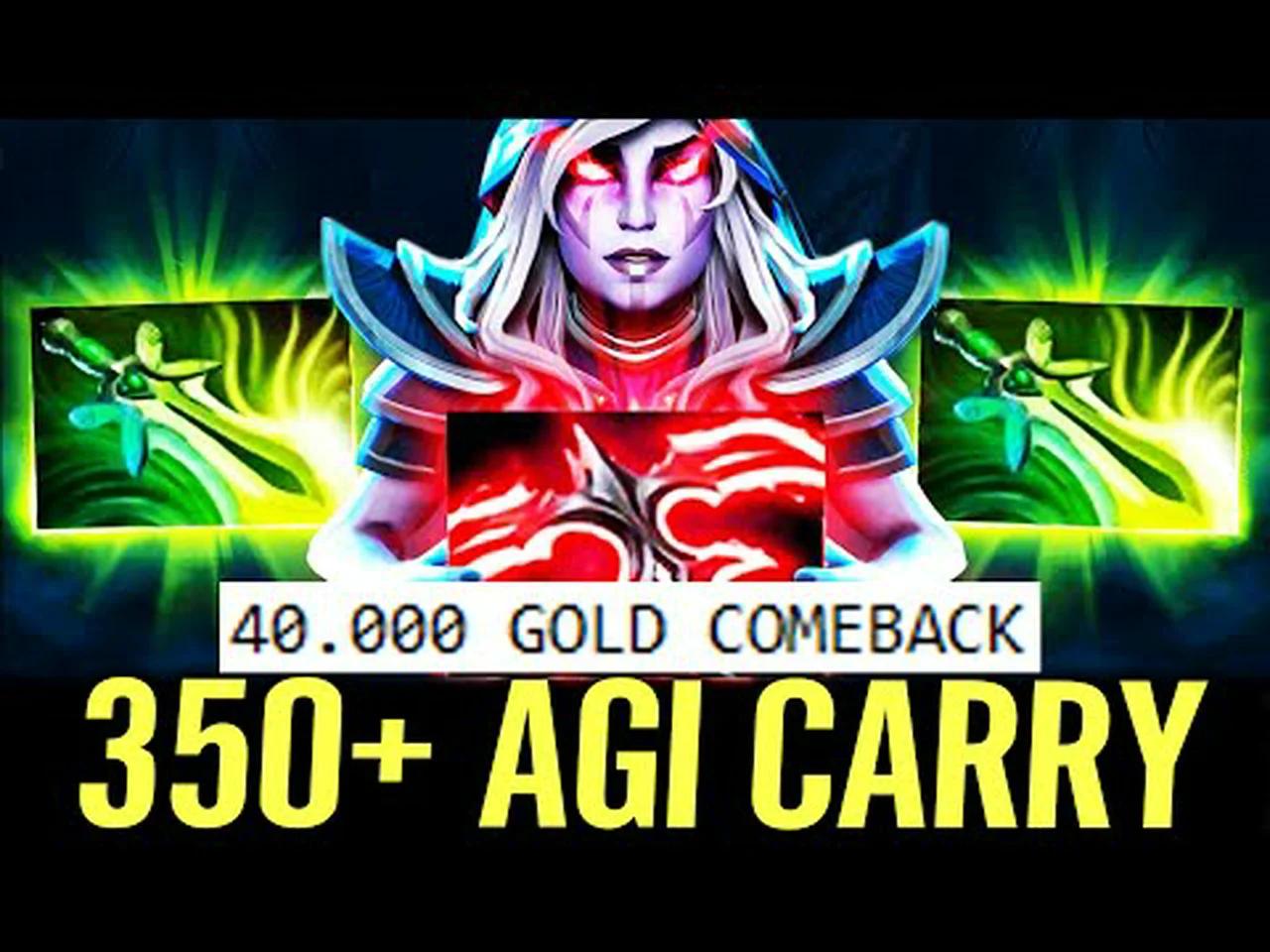 🔥 Stygian Deso Drow Ranger 40.000 Gold Comeback — 350+ Agi Swift Blink ...