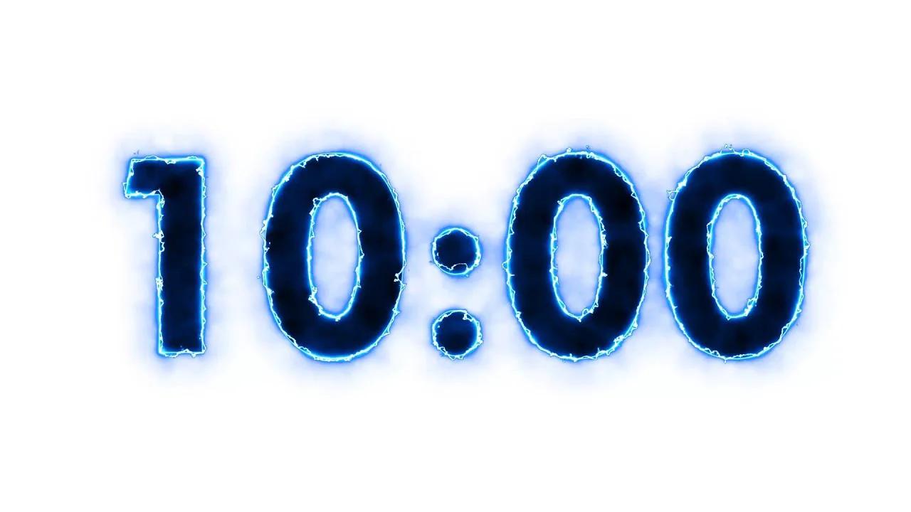 Electric Timer 10 Minutes Count Up [4k]