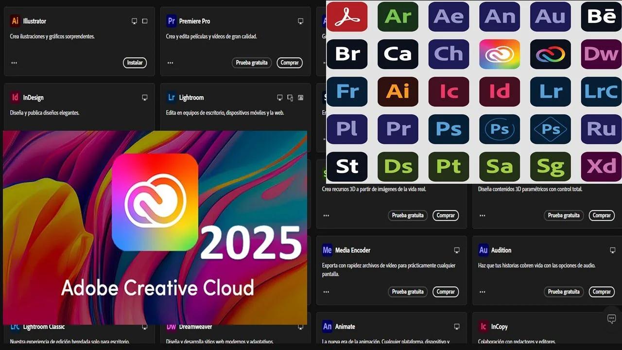 Instalar Suit de Adobe Creative Cloud 2025 Full Nueva Version Español & Ingles👍Pack Completo