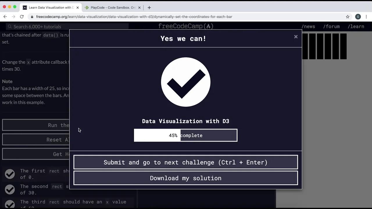 13 Dynamically Set Coordinates For Each Bar Data Visualization With