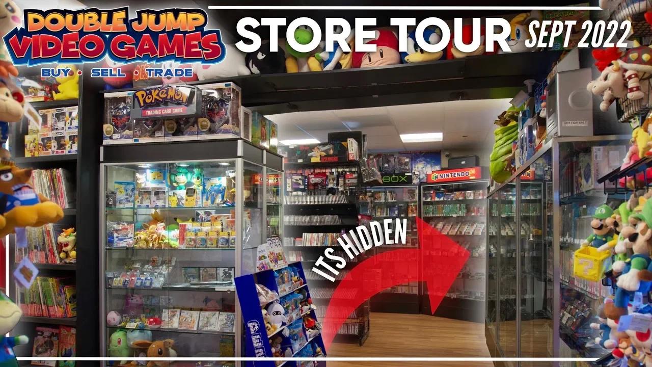 Post Remodel Tour of Double Jump Video Games’ Retro Game Store! | DJVG