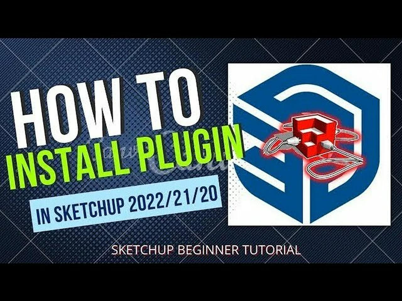 how to install plugin/ extention in sketchup 2020/21/22 | sketchup tips