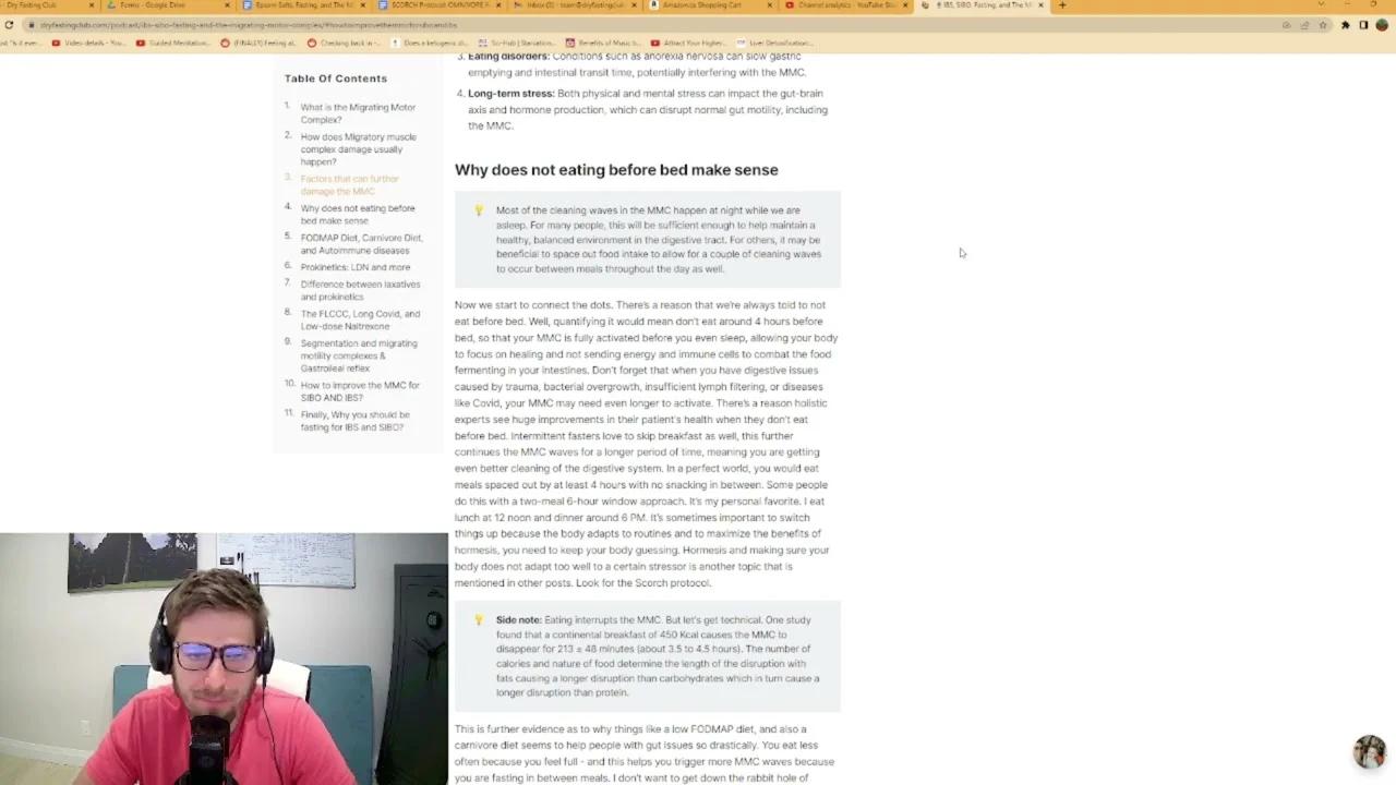 IBS SIBO Fasting and the Migrating Motor Complex