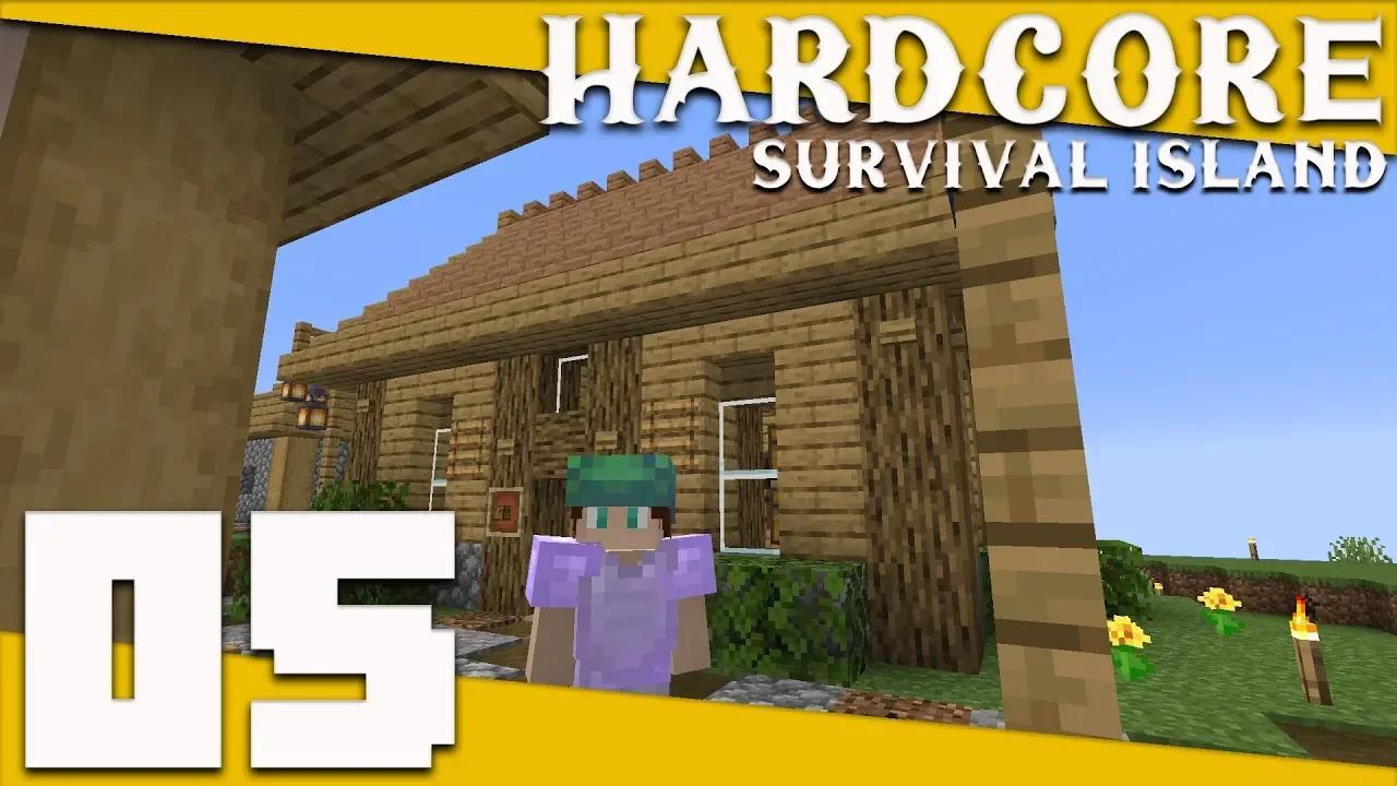 Minecraft: Hardcore Survival Island - 05 - Building a Storage House ...