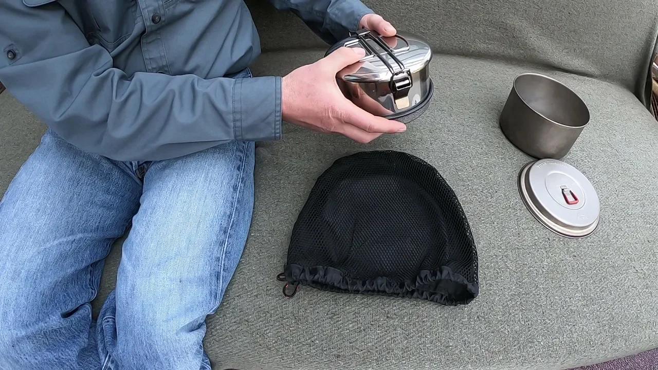 how to put 2 wild camping cooking pots together for the weight of 1 for ...