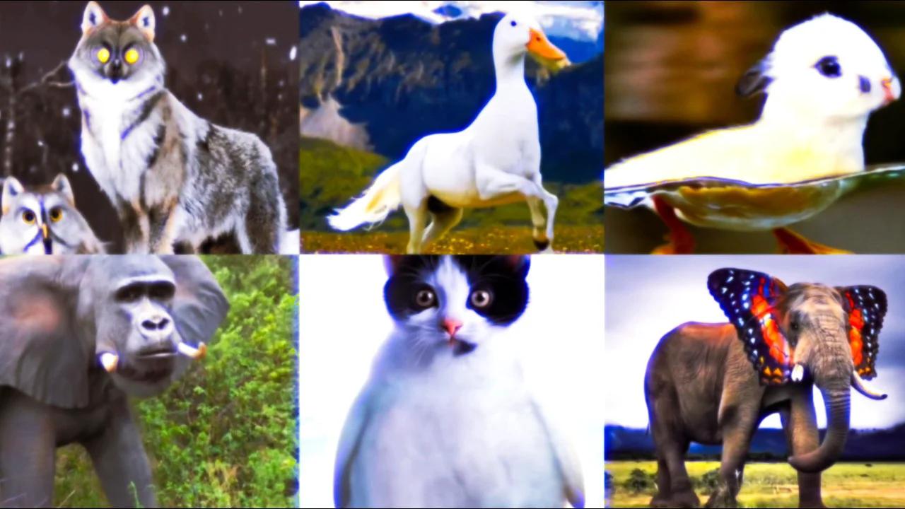 Hybrid animals compilation 1 Dream Machine Luma Ai