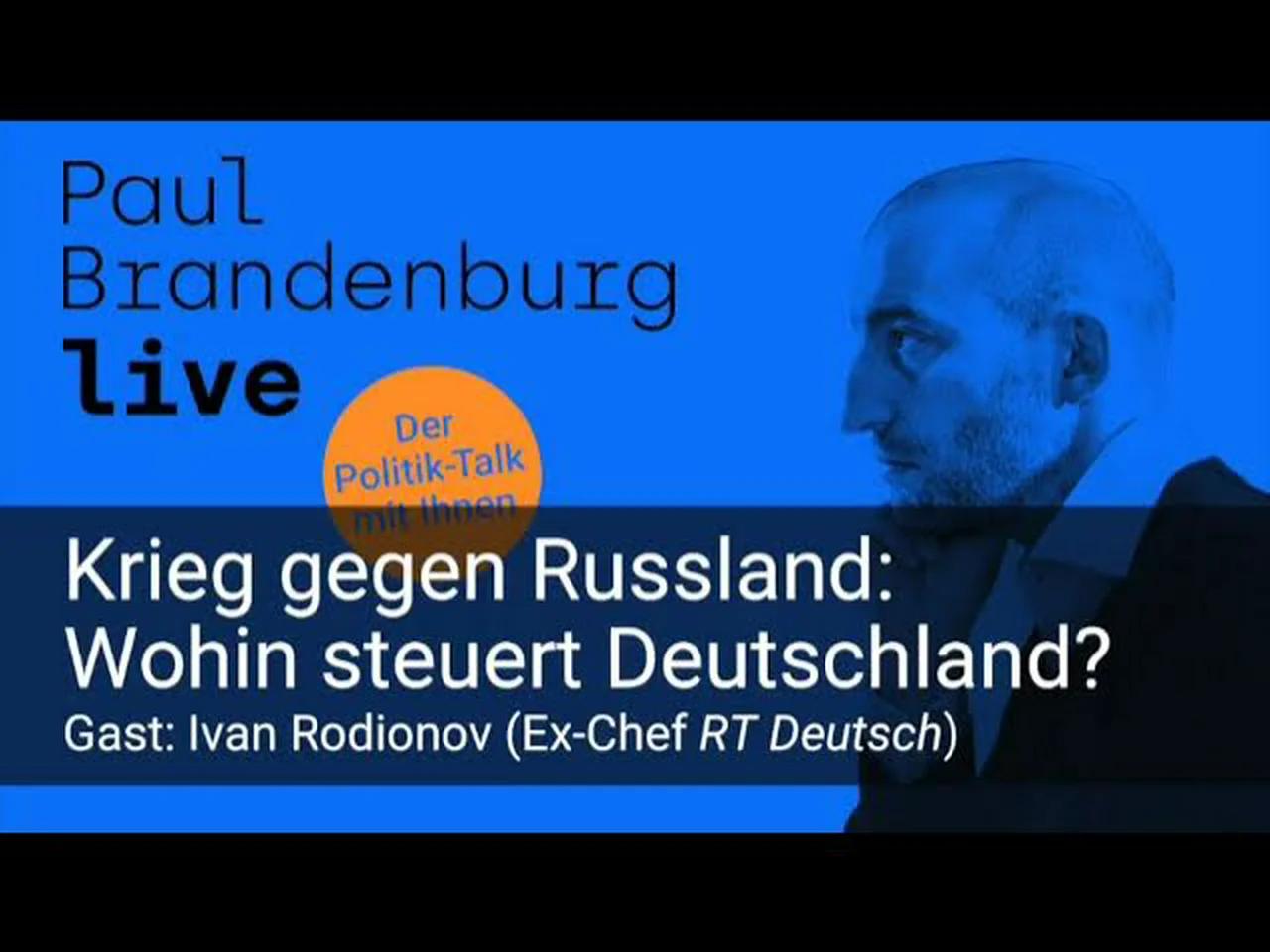 Dienstag LIVE: Krieg gegen Russland - Wohin steuert Deutschland? Gast ...