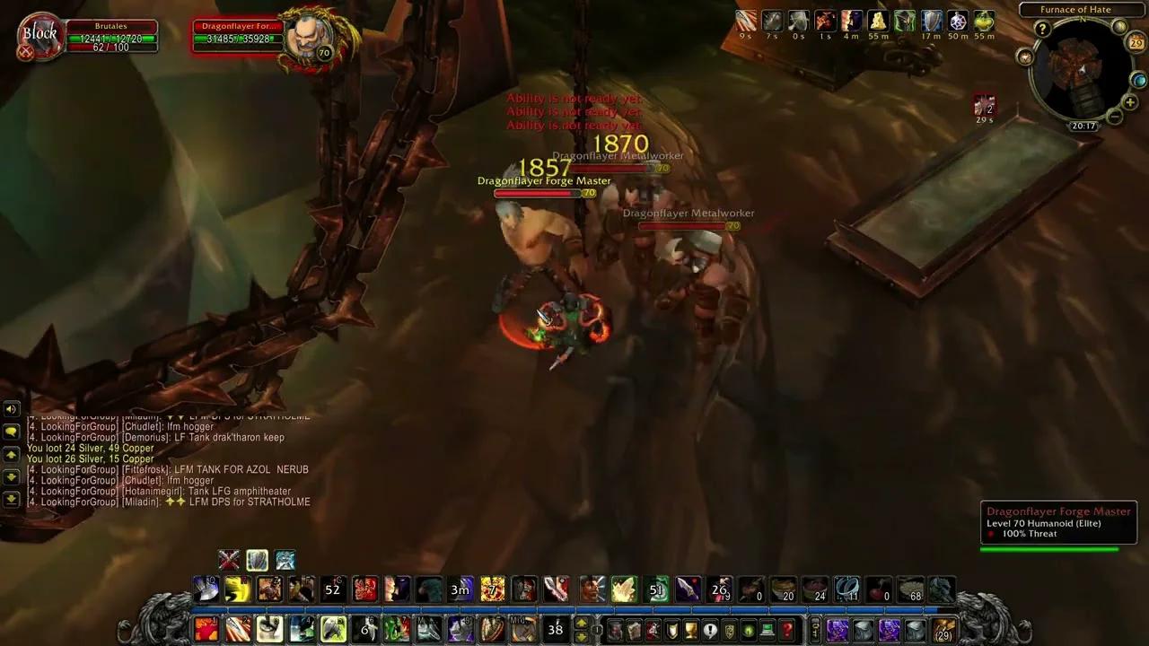 WOW Classic WOTLK Warrior Instance Levelling Utgarde Keep Solo XP Sux