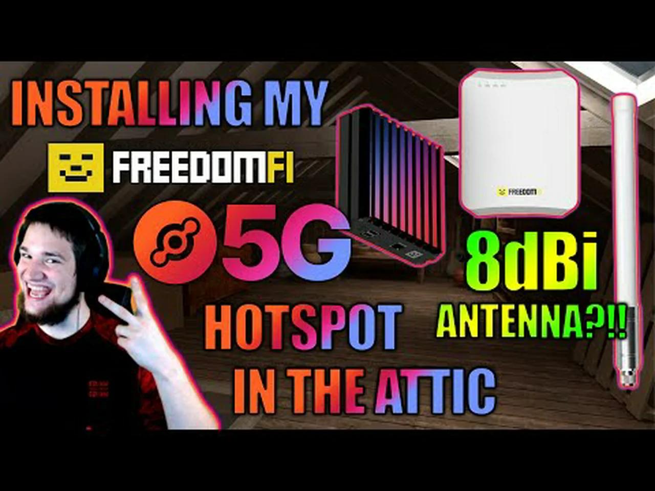 Installing my FreedomFi with 5g Indoor Cell Radio - with 8dBi antenna