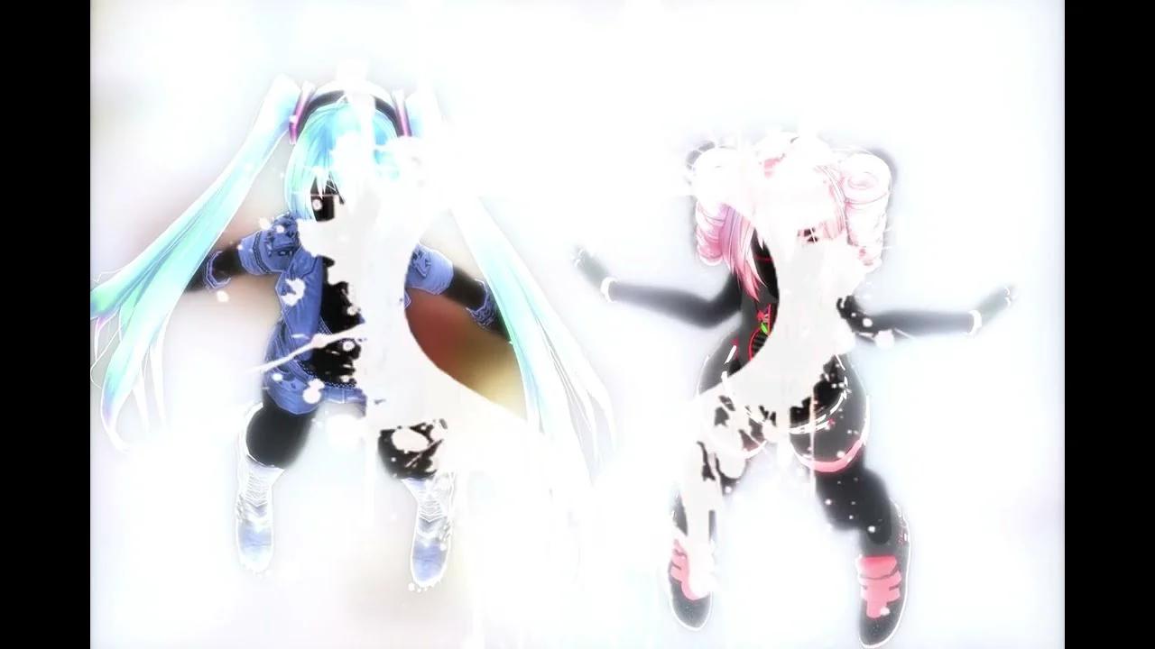 Hatsune Miku and Kasane Teto - BitCrushe (MMD) Vocaloid - UTAU