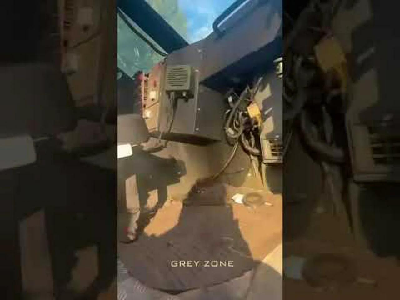 Destroyed Ukrainian Varta MRAP during Kharkiv counteroffensive
