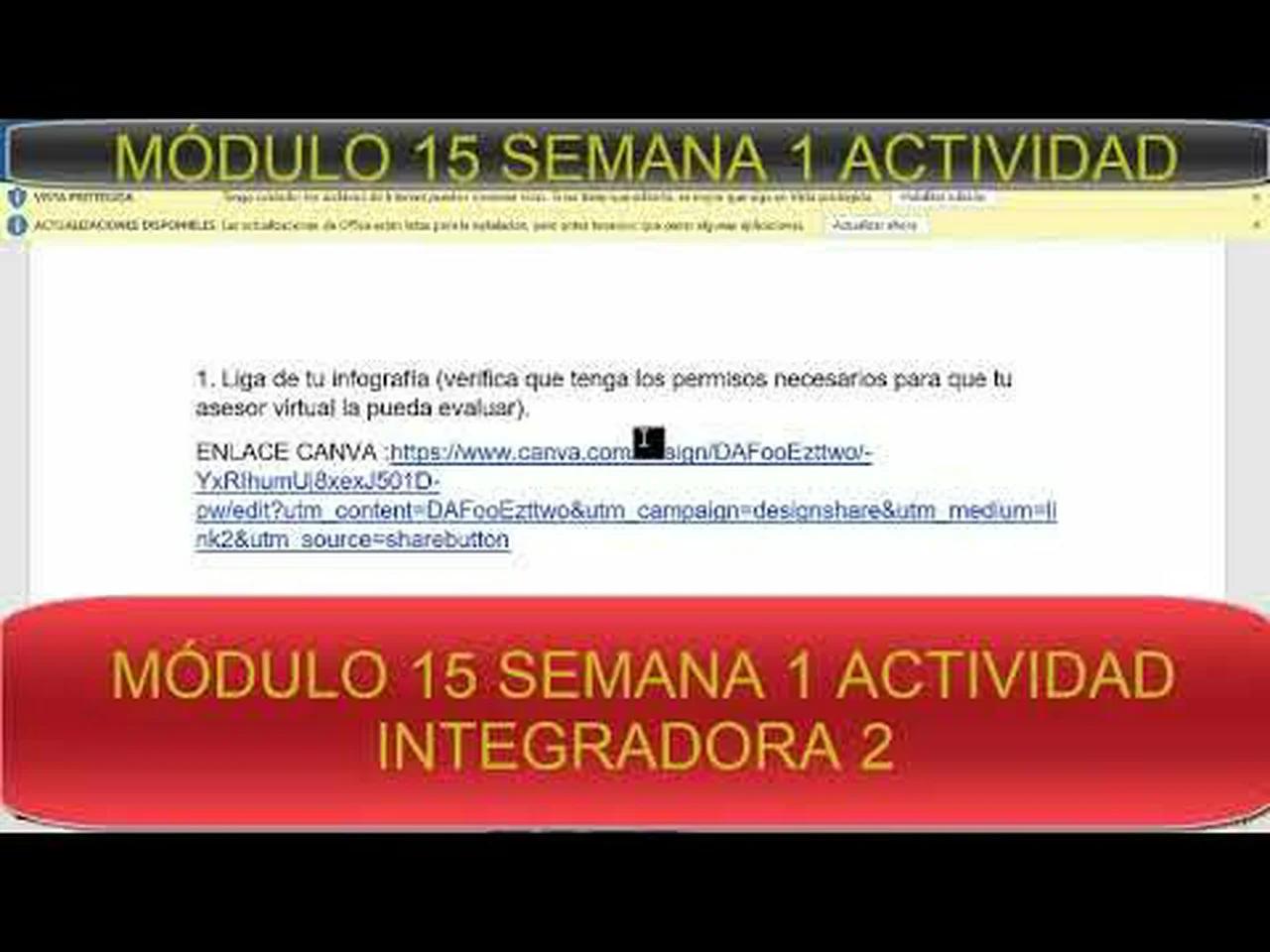 MÓDULO 15 SEMANA 1 ACTIVIDAD INTEGRADORA 2