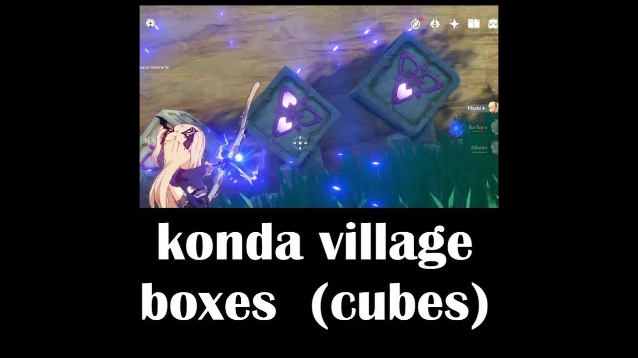 konda village cubes puzzle genshin impact inazuma
