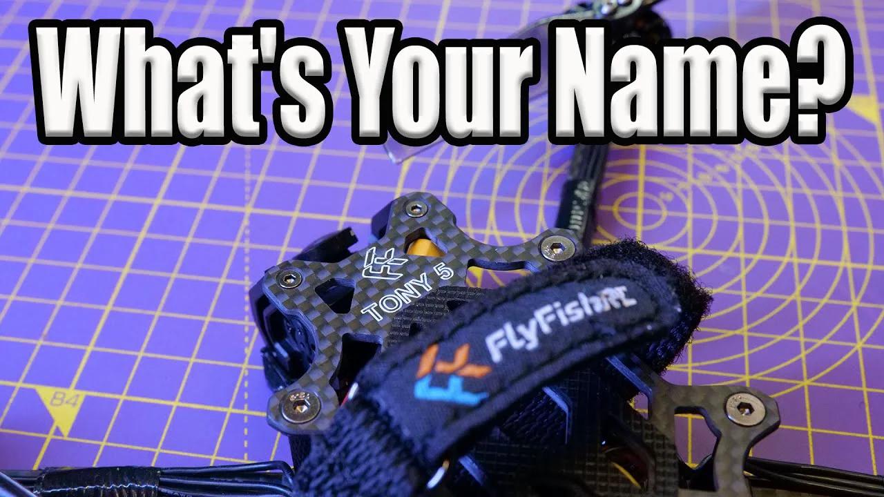 Sub250g 5" FPV - FlyFishRC Tony 5 Inch Ultralight Frame For DJI O3 & Others