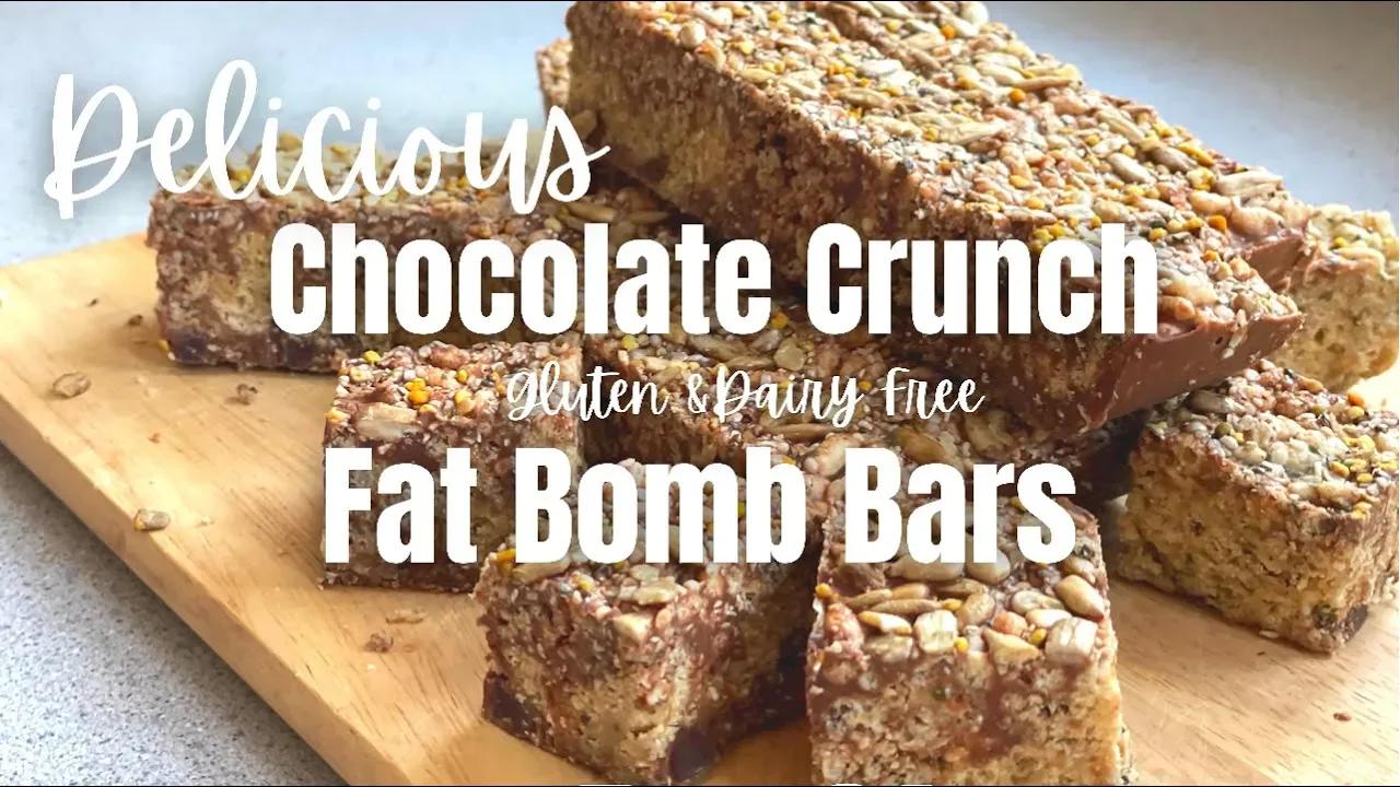 PROTEIN FAT BOMB CRUNCH BARS | Crispy Rice Chocolate Bar Recipe | Dairy ...