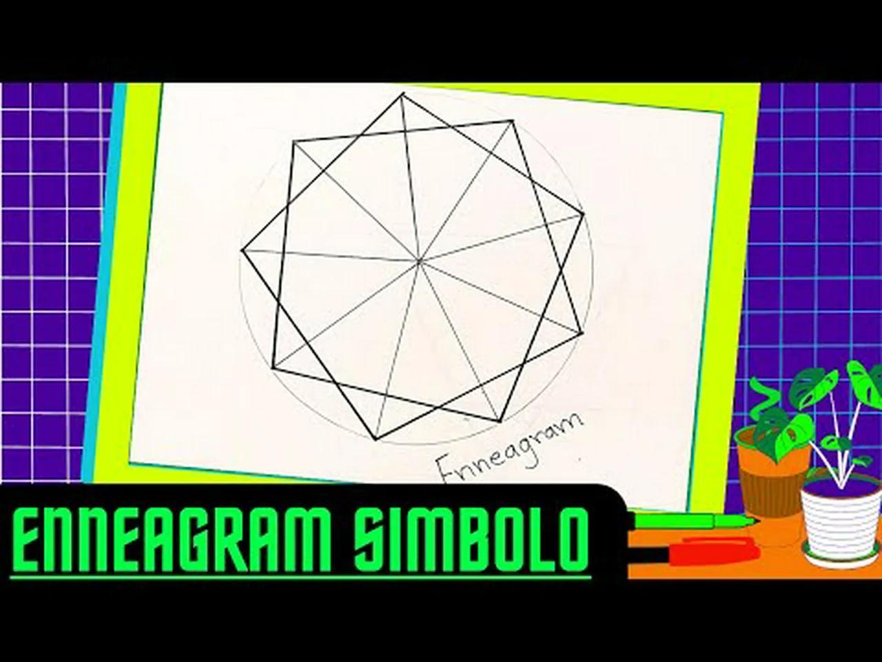 Dibujar Símbolo Enneagram Paso a Paso Fácil Geometría Sagrada
