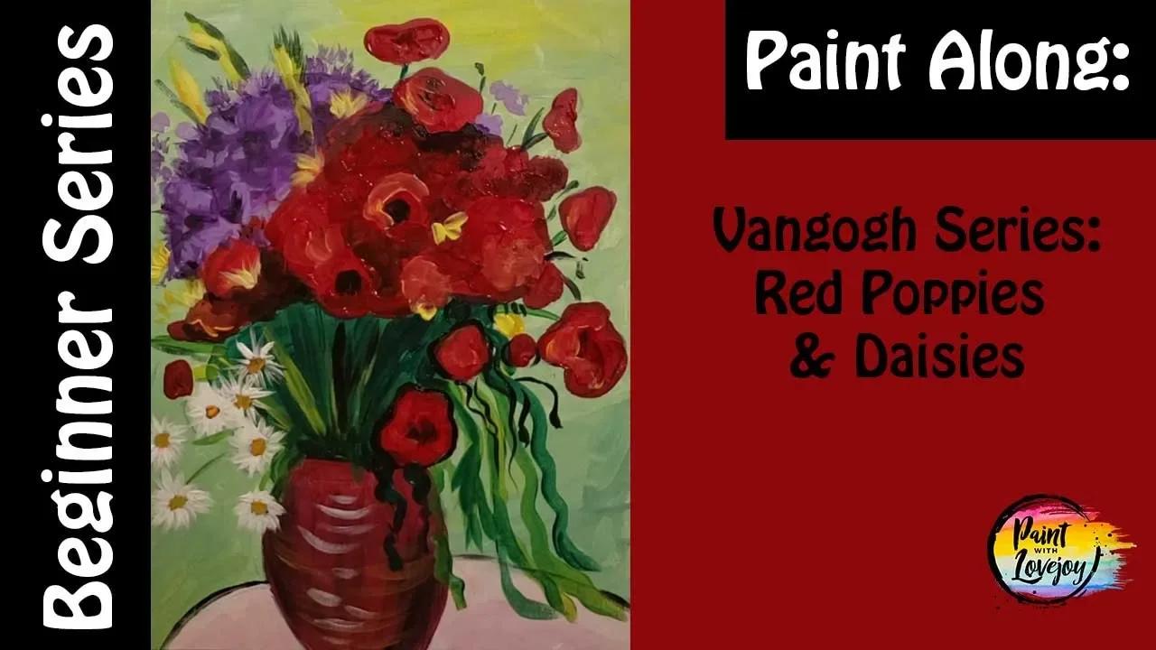 Easy paintings for beginners: Van Gogh Series: Still Life Flowers