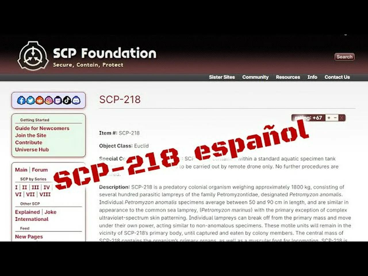 SCP-218 - scp la fundación en audio español latino - sobre la fundacion scp (español latino)
