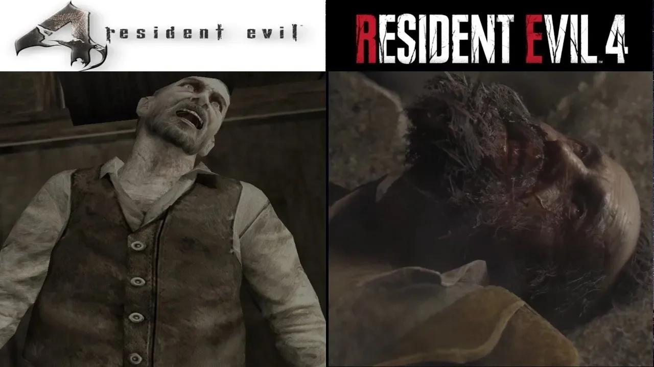 Resident Evil 4 Original VS. Remake Comparison - First Villager