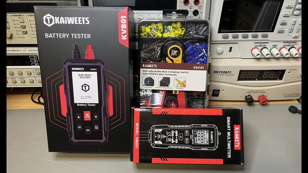 TA-0397: Kaiweets KM201 Smart Multimeter KVB01 Battery Tester KDC01 ...