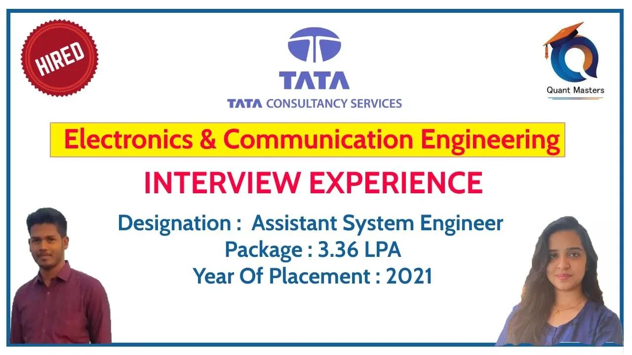 TCS Interview Experience MAY- 2021 E&C Student | TCS Freshers Interview ...