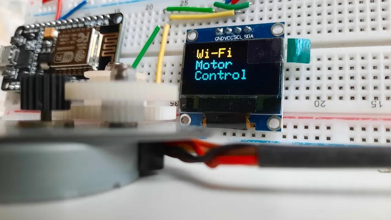 Smartphone Controlled Stepper Motor | ESP8266 Wi-Fi Motor Control