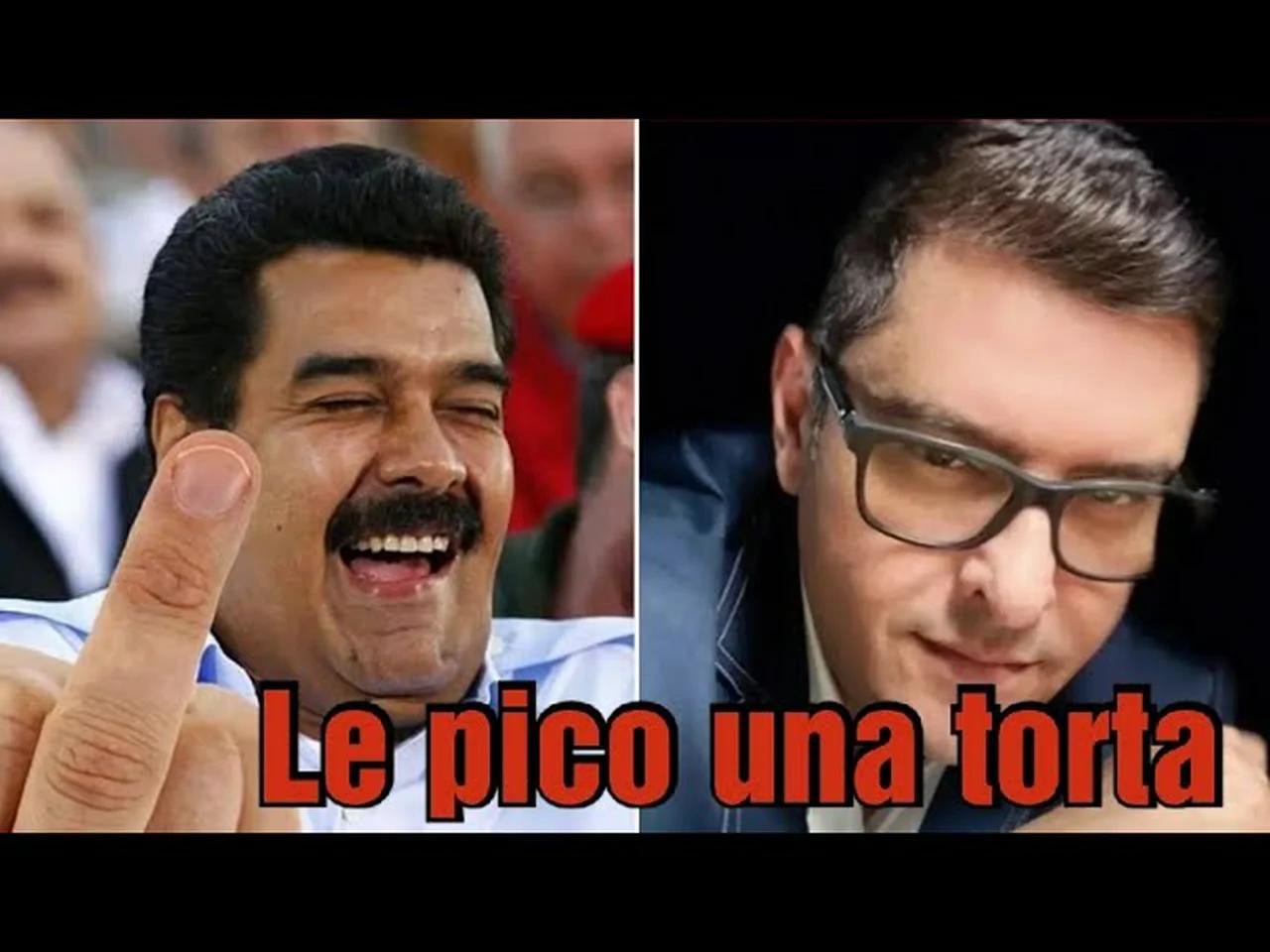 Leonardo villalobos le pico torta a maduro