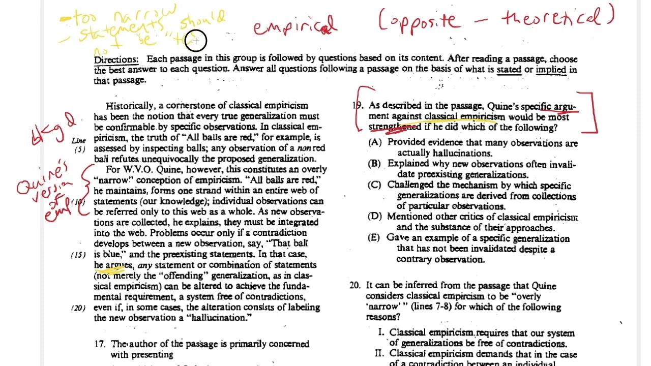 GRE Verbal: Strengthening an Argument, Pt. 1