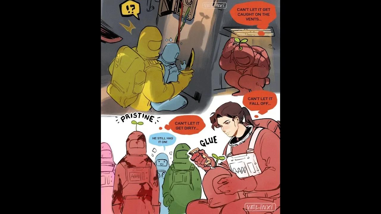 Blue Crewmate and His Red Imposter friend The Complete Story | (Among Us Comic Dub)