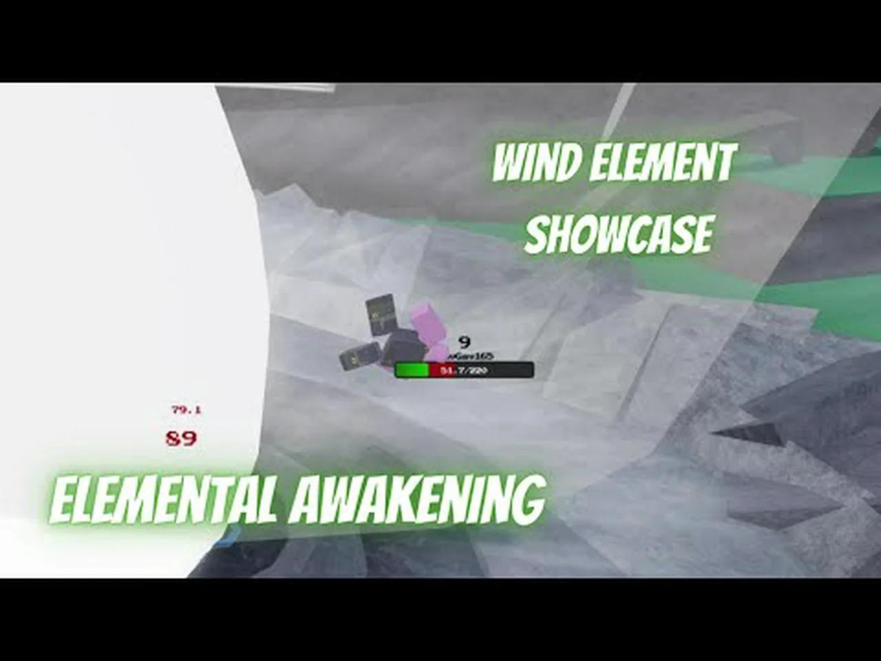 Elemental Awakening Roblox Wind Element Showcase