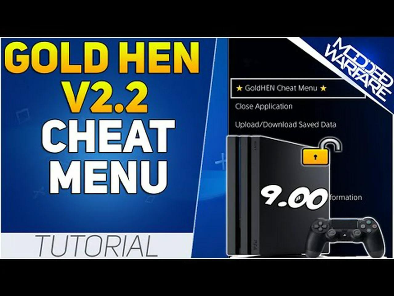 New GoldHEN V2.2 PS4 Cheat Menu Tutorial (9.00 or Lower)