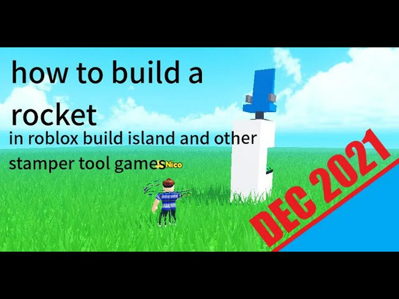 how to make a rocket in build island and other stamper tool games