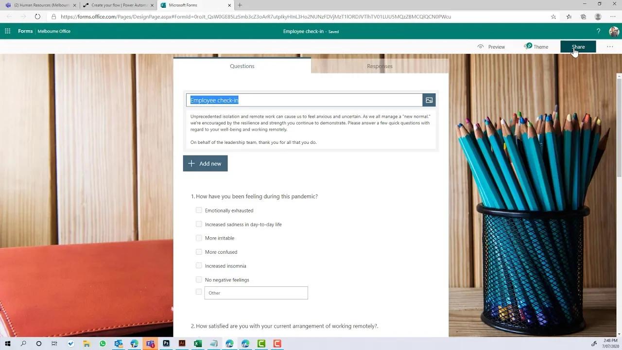 Microsoft Teams and Microsoft Forms Integration - Microsoft Teams ...