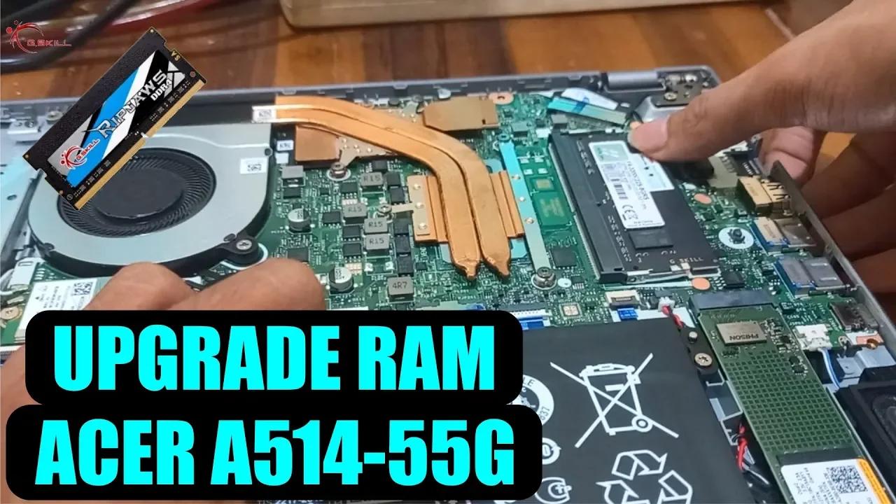UPGRADE RAM DAN SSD / HDD LAPTOP ACER ASPIRE A514-55G | HARDWARE TUTORIAL