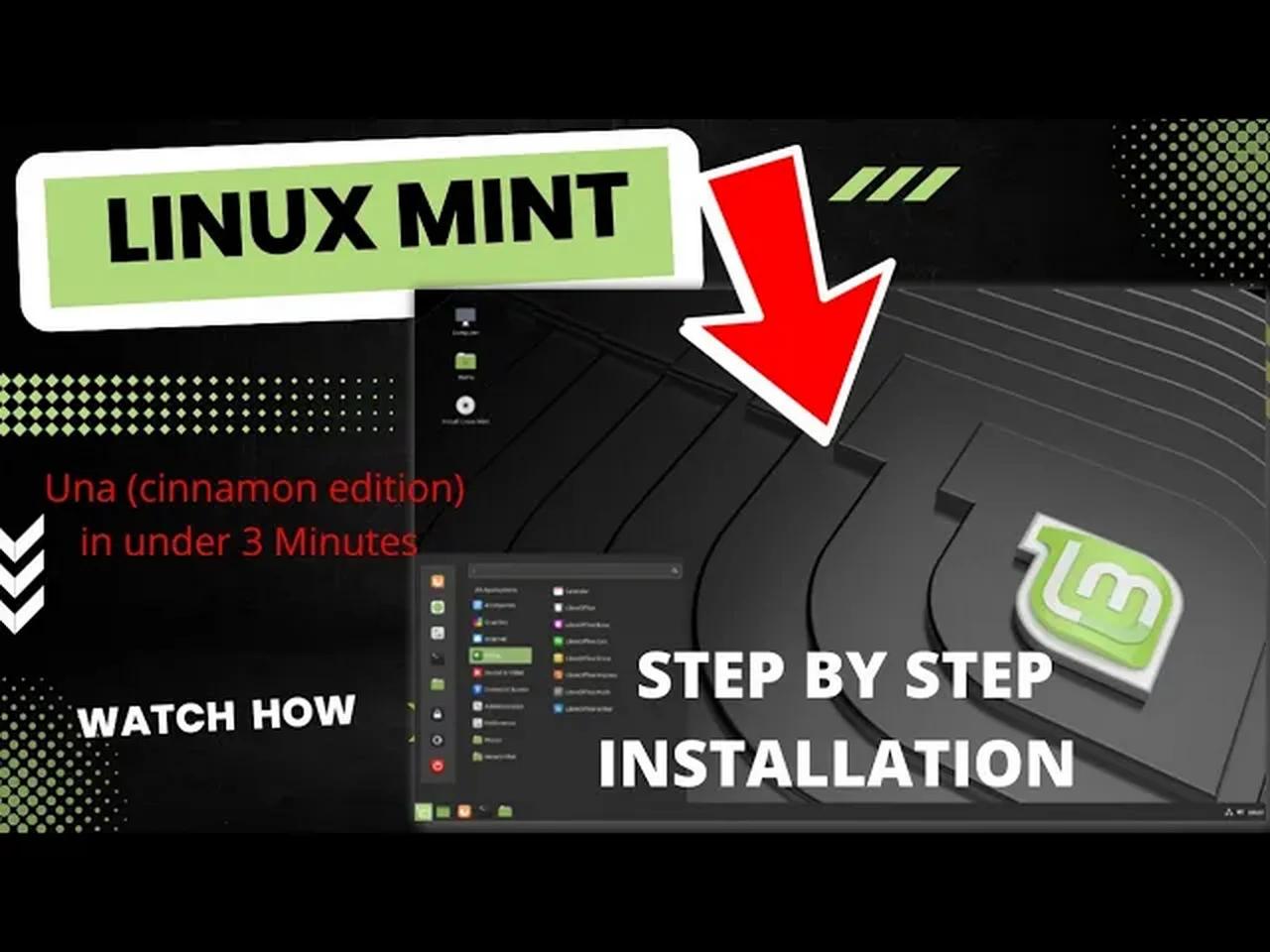 How To Install Linux Mint Una(Cinnamon Edition) from USB