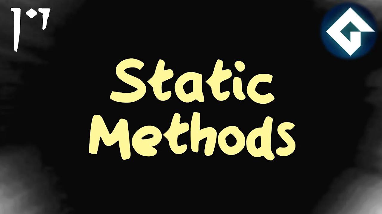 Static Methods - GameMaker Studio 2.3 Tutorial