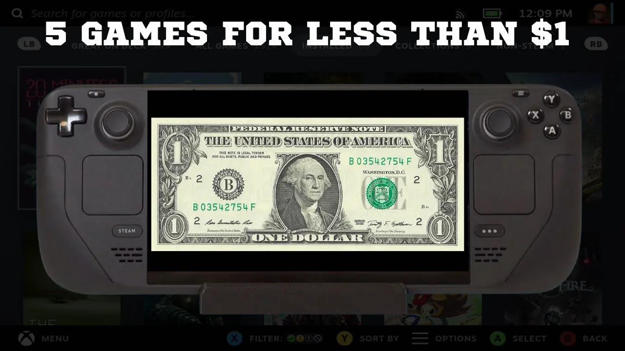 5 Games You Can Play on Your Steam Deck for Less Than $1