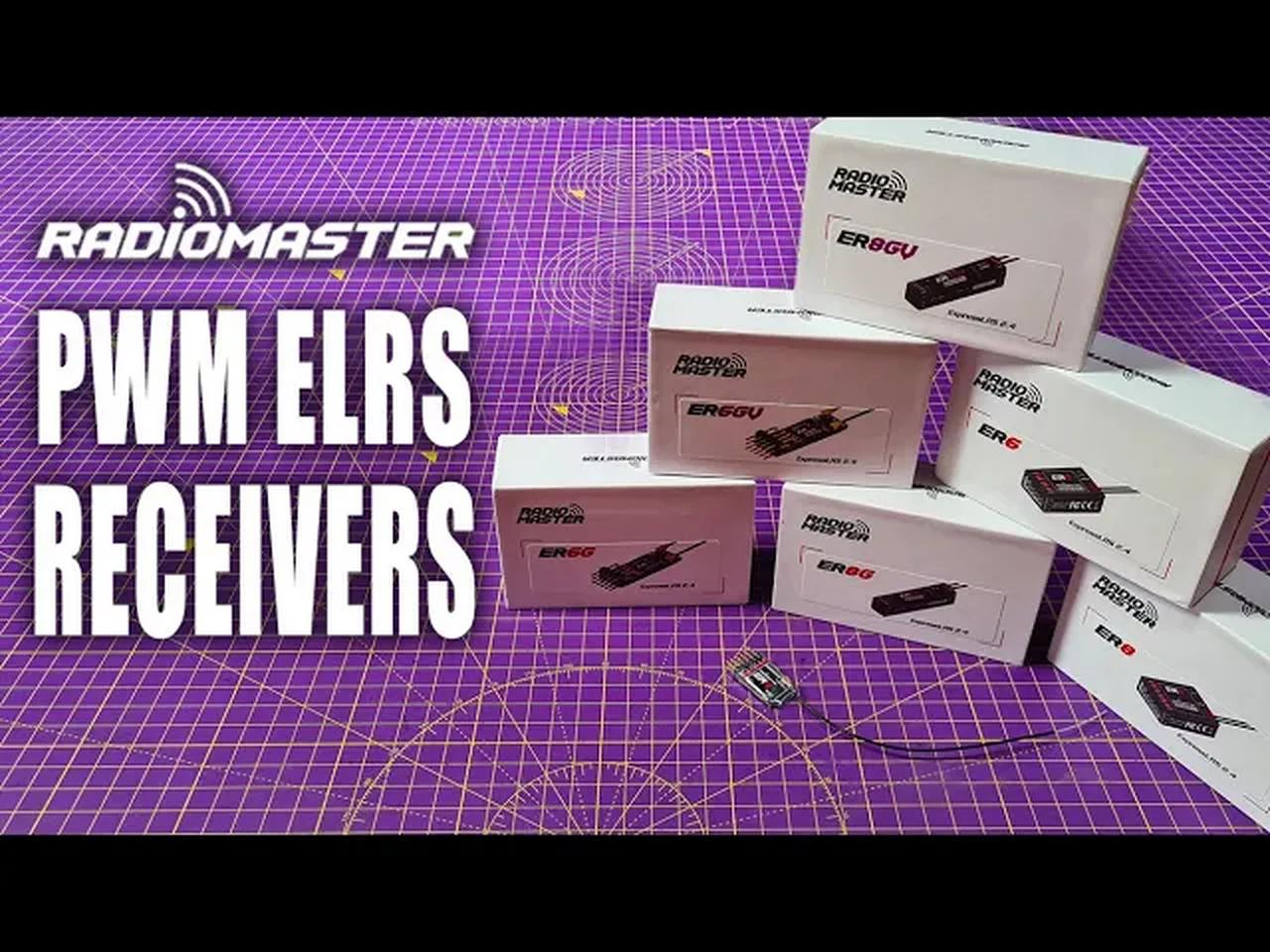 RadioMaster ExpressLRS PWM ELRS receivers. 4 channel, 6 channel and 8 ...