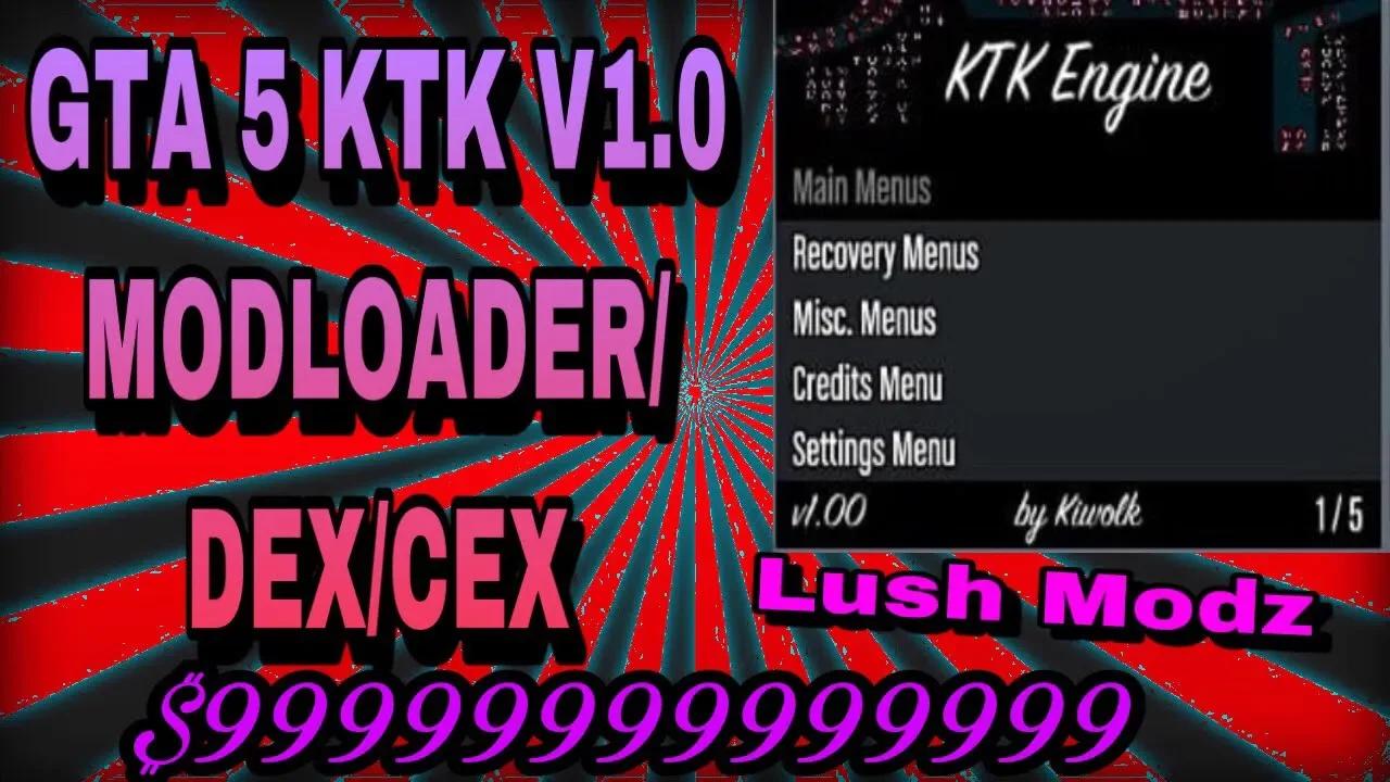 GTA 5 KTK V1.0 MODLOADER/DEX/CEX