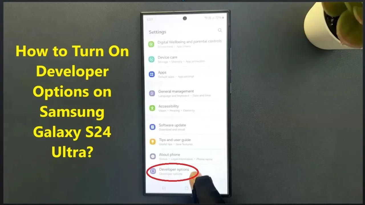 How to Turn On Developer Options on Samsung Galaxy S24 Ultra?