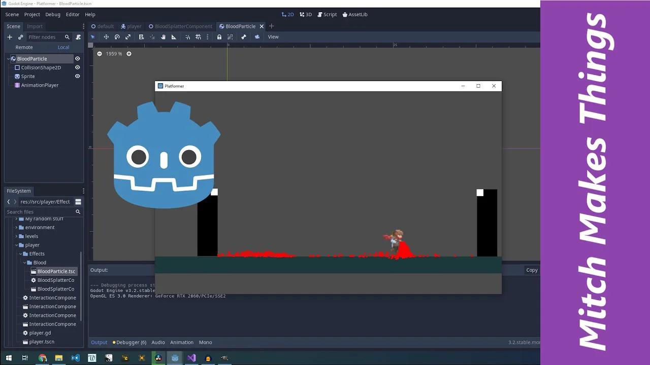 Godot Physics Based Blood Splatter Tutorial